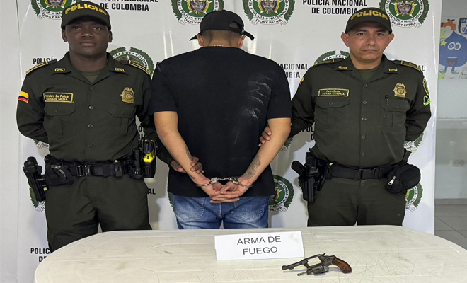 Capturado un hombre por porte ilegal de arma de fuego en Acacías | Policía Nacional de Colombia